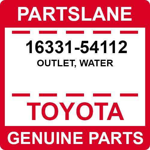 16331-54112 Toyota OEM Genuine OUTLET, WATER | eBay.de