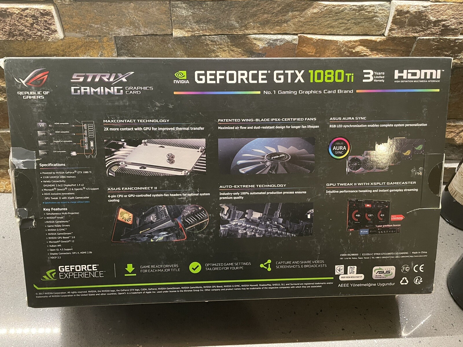 asus rog strix geforce gtx 1080 ti | eBay