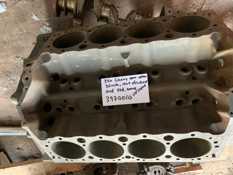 Chevy 350ci V8 SBC Engine Block 3970010 010 020 Std. Bore | eBay