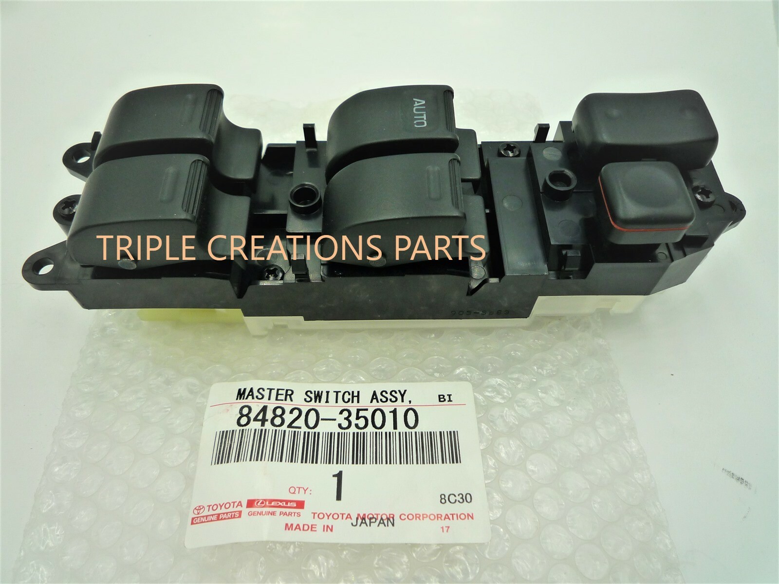 84820-35010 Genuine Toyota Master Switch Assy Power Window Regulator ...