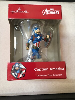 CAPTAIN AMERICA MARVEL AVENGERS HALLMARK CHRISTMAS TREE ORNAMENT NEW | eBay