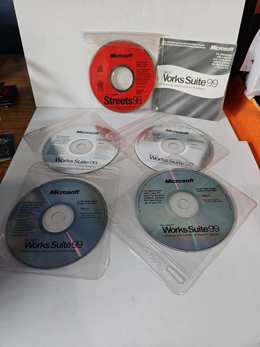Microsoft Works Suite 99 Disc Set | eBay