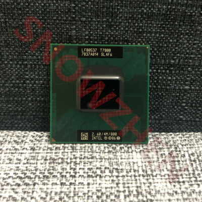 Intel Core 2 Duo T7800 CPU Dual-Core 2.60GHz 4MB 800 MHz Socket P CPU ...