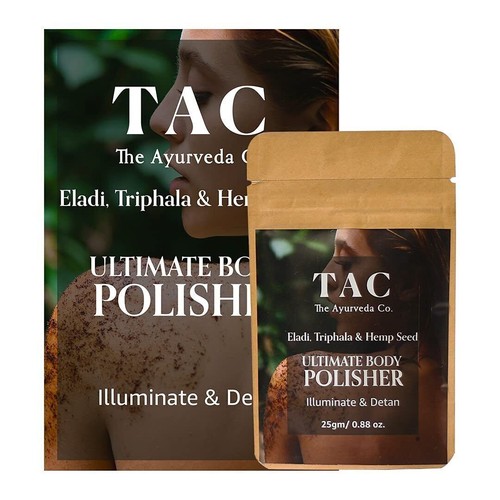 TAC The Ayurveda Co. Eladi, Triphala & Hemp Body Scrub For Skin ...