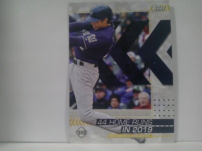 2020 MLB Sticker #186 Christian Yelich - Milwaukee Brewers Right | eBay