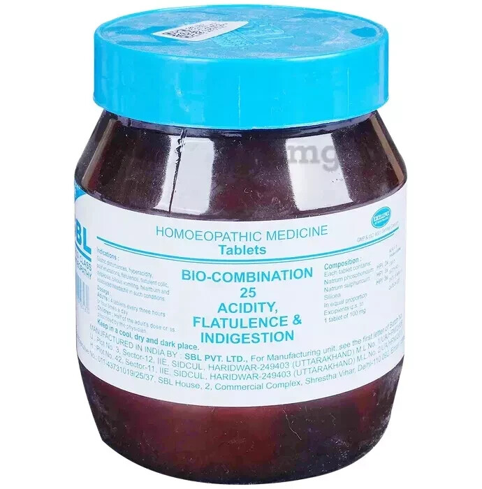SBL Bio-Combination 25 Relief for Acidity, Flatulence Fast Shipping ...