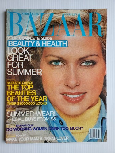 1979 Harper's Bazaar S Smith IMAN Christie Brinkley Juli Foster C Tiegs ...