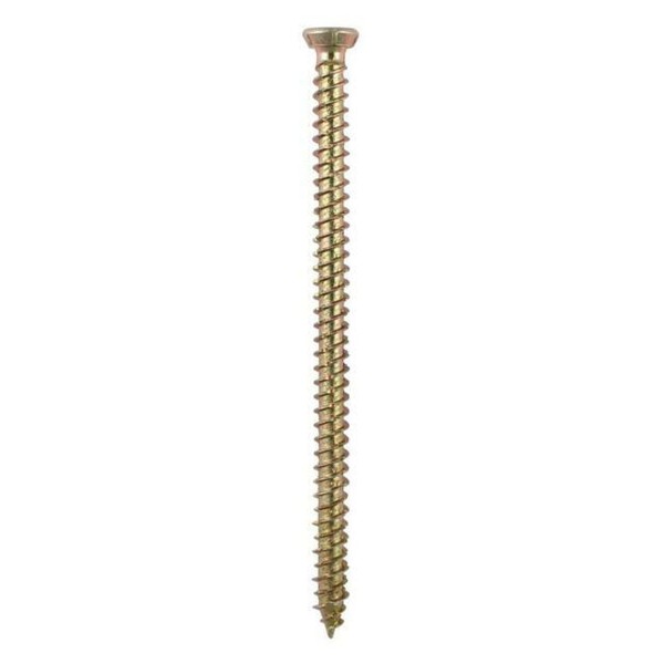 Timco Multi-Fix Concrete Screw 7.5 x 100mm - Yellow (Pack of 100 ...