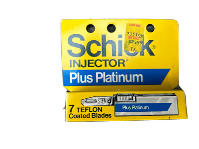 Vintage Schick Injector Plus Chromium Razor Refill 7 Blades Blue | eBay