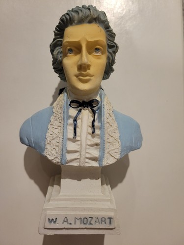 Mozart Head Bust Composer Musician Classic Music Sculpture Statue Cast ...