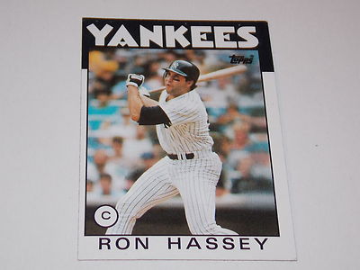 BASEBALL CARD 1986 TOPPS RON HASSEY #157 | eBay