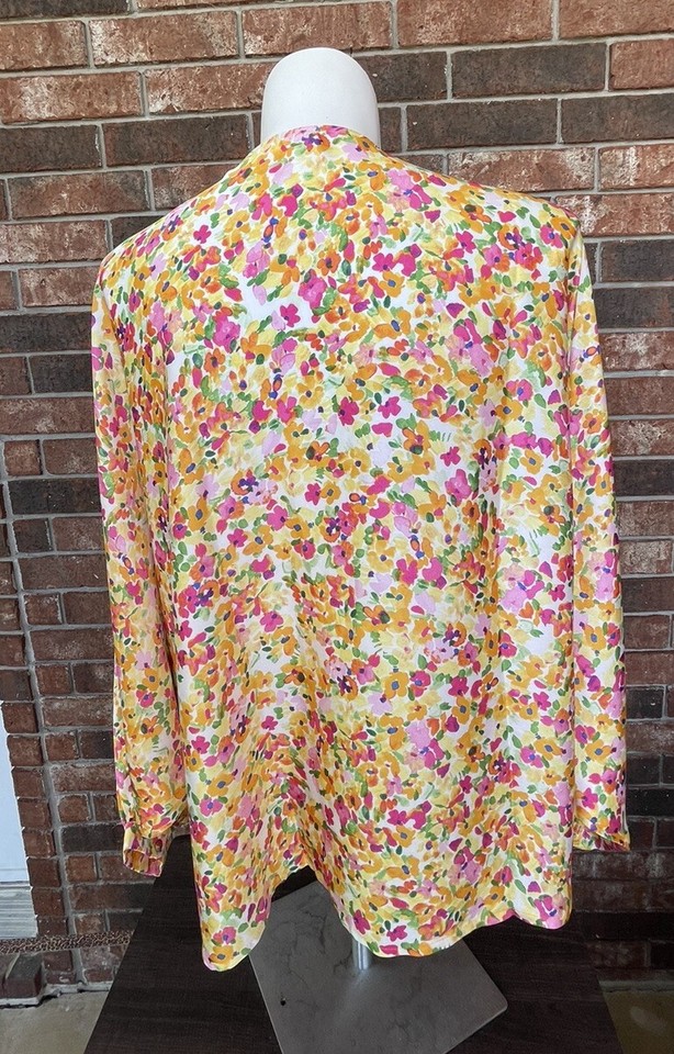 Oddy Oddi Blouse Plus size 2XL Colorful Floral Summer Boho Tunic Top ...