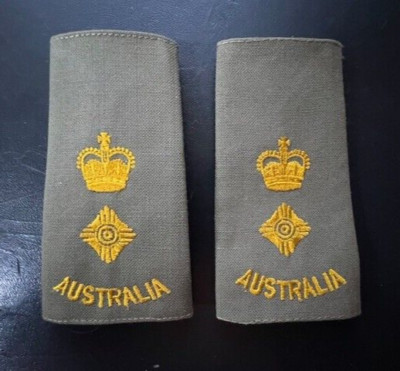 AUST ARMY RANK SLIDES POLYESTER LT. COLONEL 110x60cm pair | eBay Australia