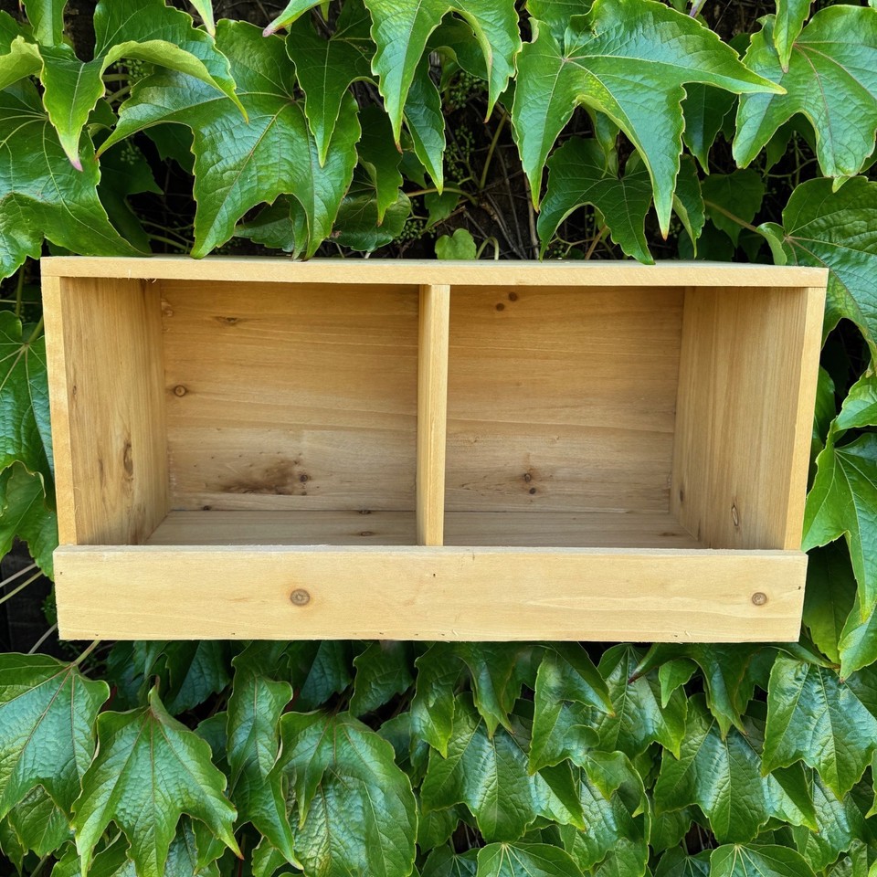 Bird Nest Box Wood Wooden Nesting Boxes Wild Birdhouse Straw Robin ...