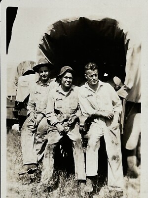 Vintage Photo WW1 US Military Truck Soldiers Men Base Texas | eBay