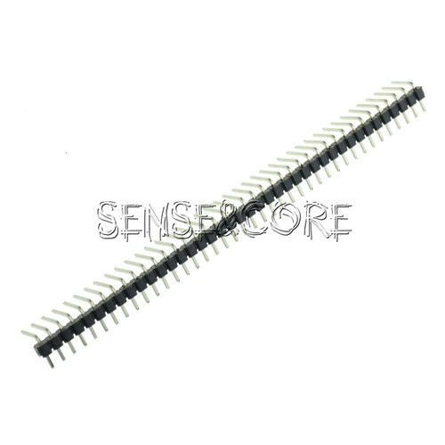 10pcs 40 Pin 2.54mm Right Angle Single Row Pin Header PCB For Arduino ...