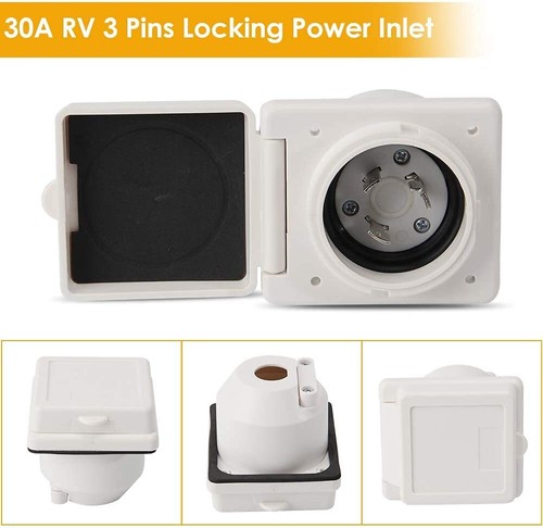 RV Power Inlet 30AMP 125V RV Power Inlet Receptacle Female Twist ...