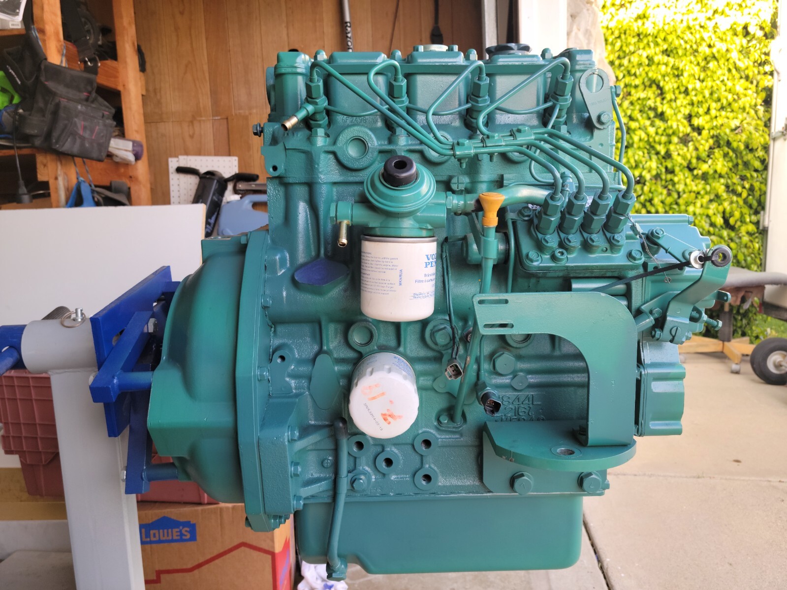 Volvo Penta d2-55D marine engine diesel long block with fuel injection ...