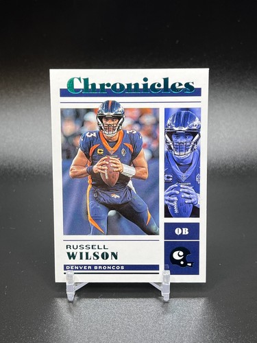 Russell Wilson Teal Parallel SP 2022 Chronicles Football Card #16 ...