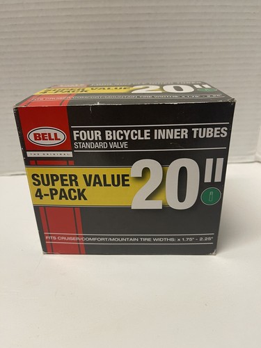 Bell 20" Inner Tube Super Value 4-Pack Fits 20" x 1.75" - 2.25 ...
