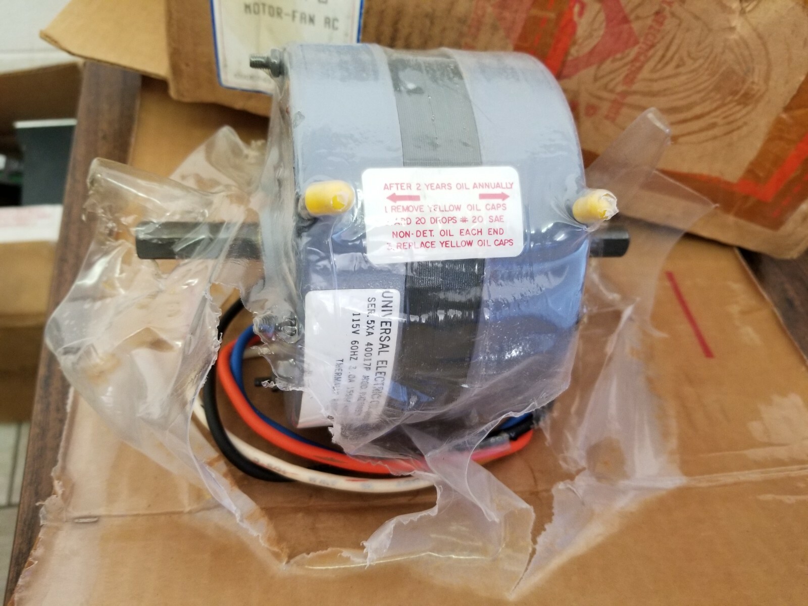 FSP Motor Fan AC 949678 Universal Electric Co. NEW Open Box | eBay