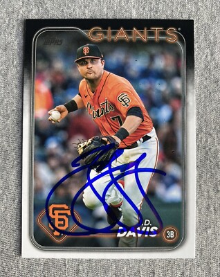 SAN FRANCISCO GIANTS- JJ DAVIS AUTOGRAPH 2024 TOPPS #64 TRADING CARD | eBay