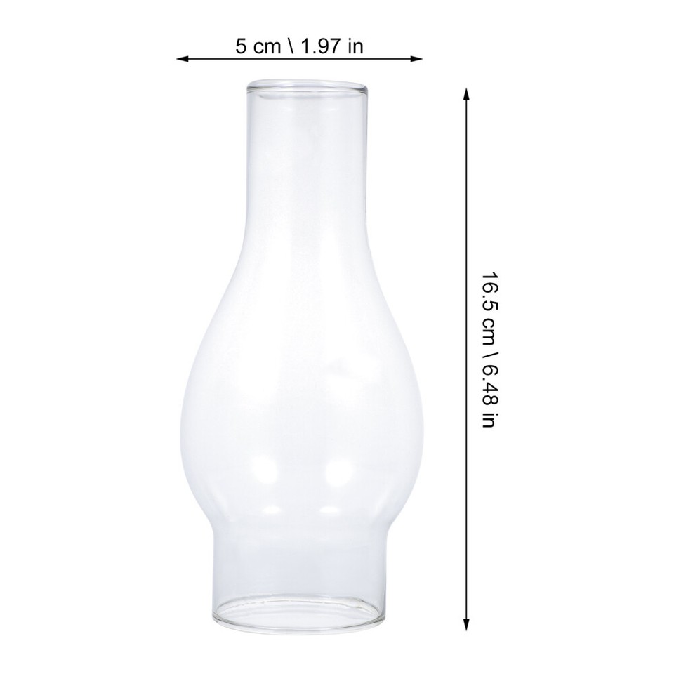 Glass Chimney for Oil Lamp Candle Lamp Shade Kerosene Lamp Glass ...