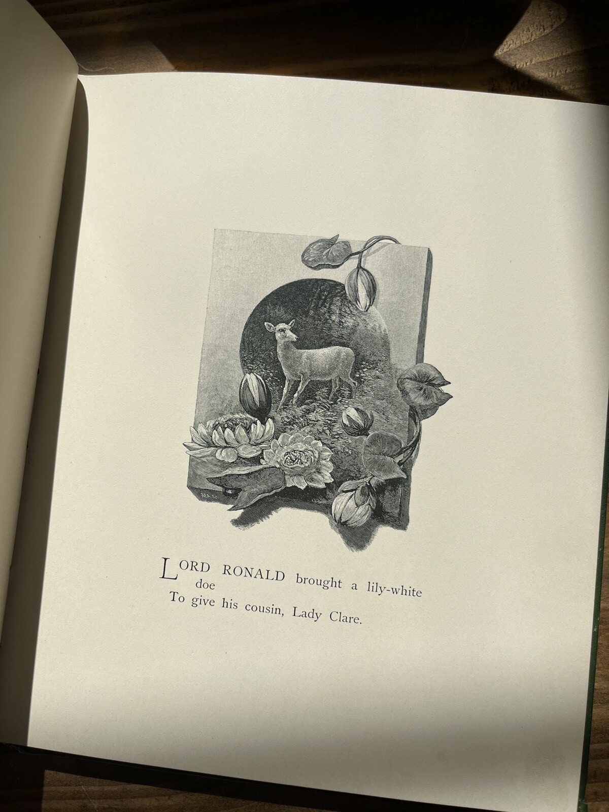 LADY CLARE by Alfred Tennyson Antique Illustrated 1884 Porter & Coates ...