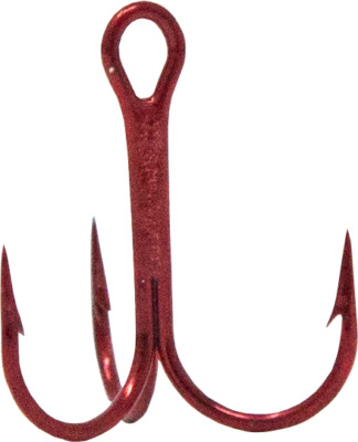 20 Pack VMC Regular Shank 1x Tin Red Treble Hooks 9650TR 9650 BULK ...