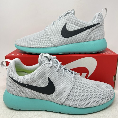Nike Roshe One Run Calypso Green Grey Teal Men's Shoes Sneakers 511881 ...