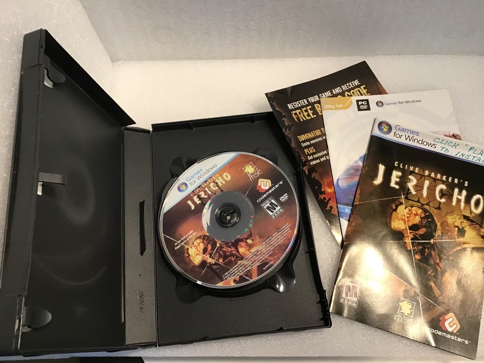 Clive Barker's Jericho (PC DVD) Game and Manual | eBay