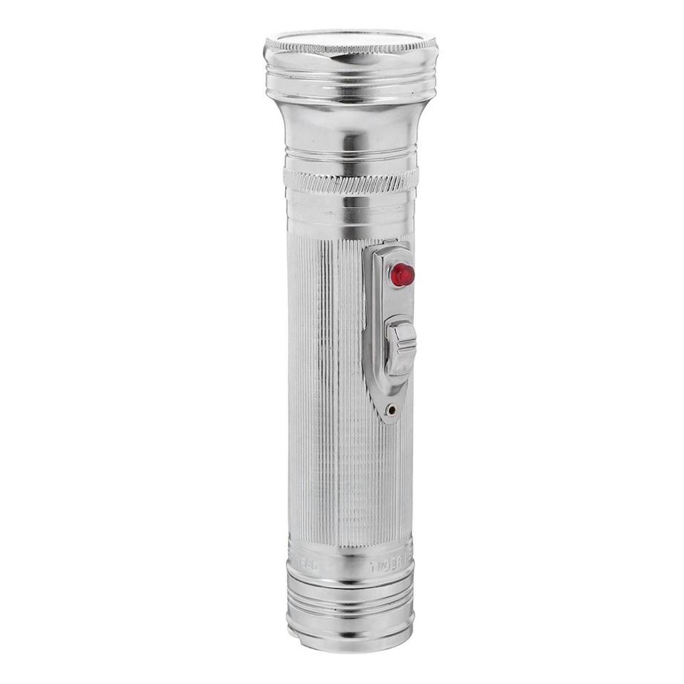 Portable Vintage Metal Flashlight 80s Hand Held Torch Battery Operated ...