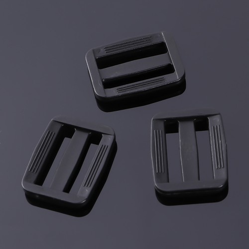 20 Pcs Black Plastic Spring Cord Lock Tent Wind Rope Buckles Locks ...