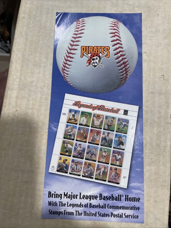 Roberto Clemente Philatelic Stamps Ad Display Legends Of Baseball N ...