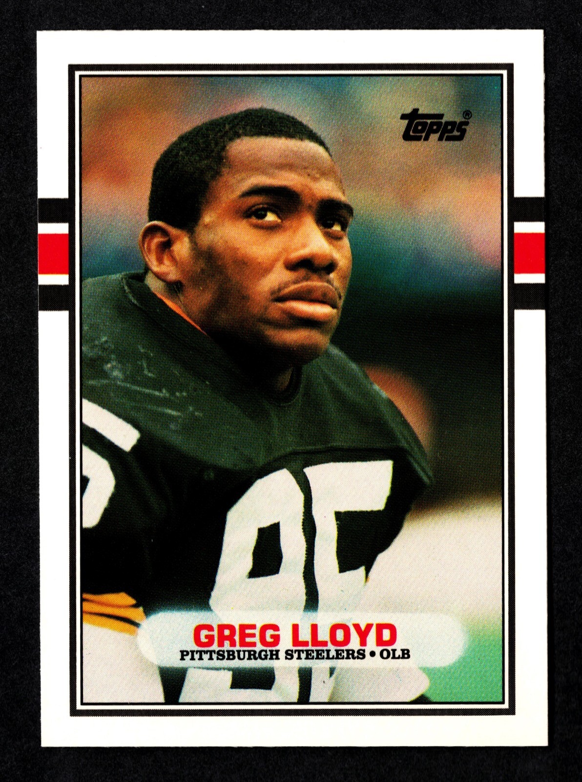 1989 TOPPS TRADED RC #115T GREG LLOYD - PITTSBURGH STEELERS - ROOKIE ...