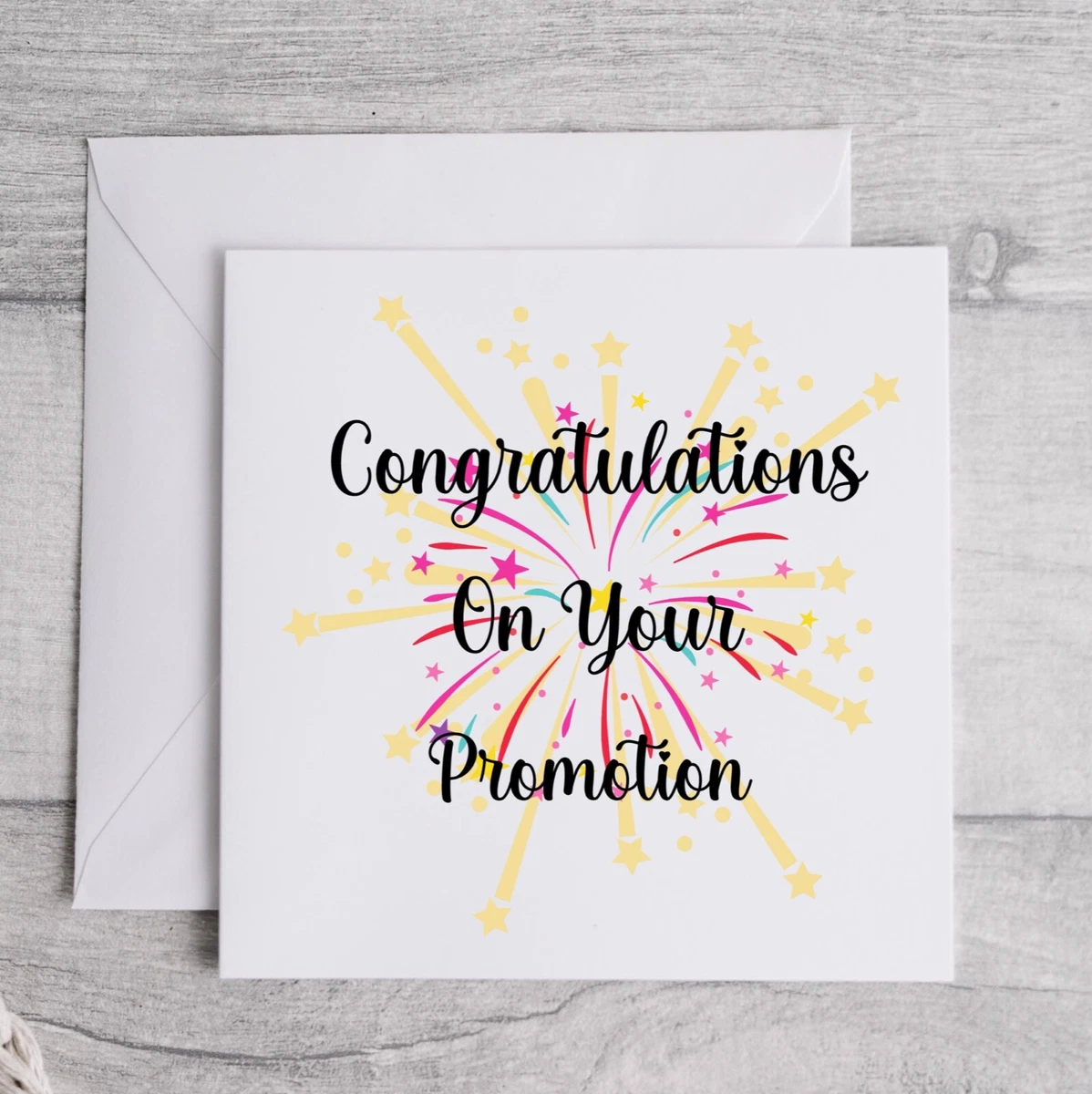 Congratulations Promotion Card