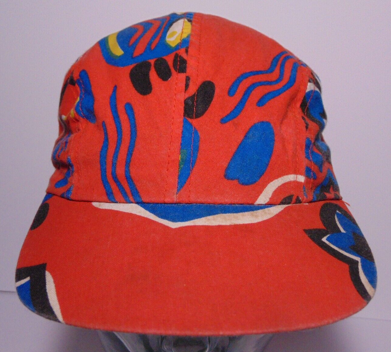 Vintage Wendy's Fast Food Work Hat Art 5 Panel Snapba… - Gem