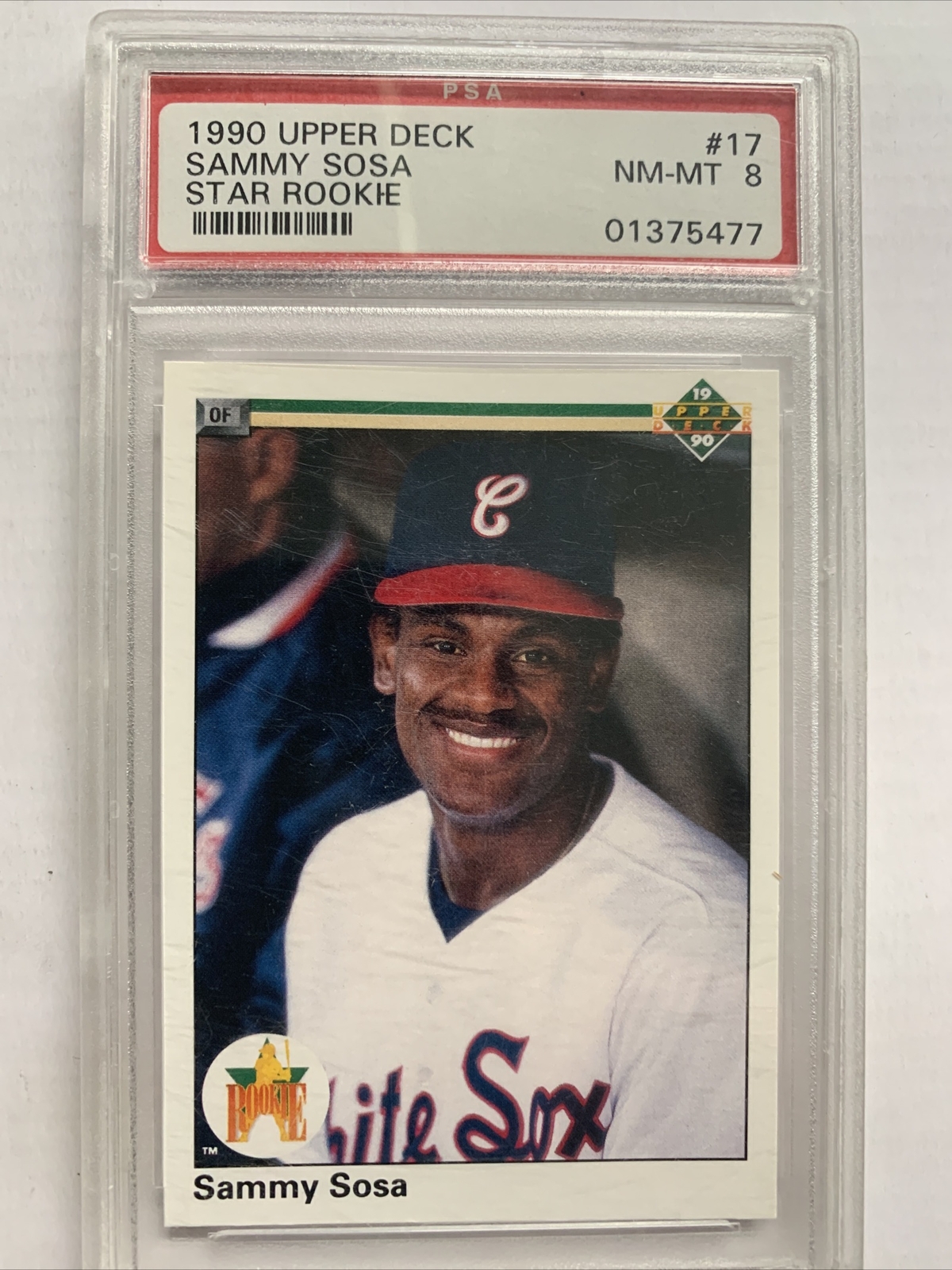 sammy sosa rookie card upper deck error card Wrong Dob White Sox Mint ...