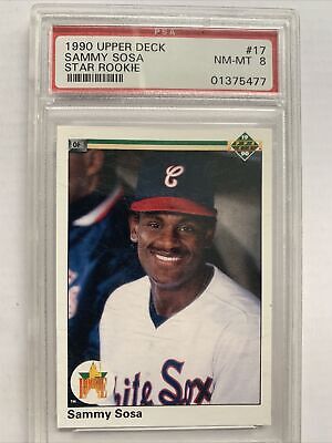 sammy sosa rookie card upper deck error card Wrong Dob White Sox Mint ...