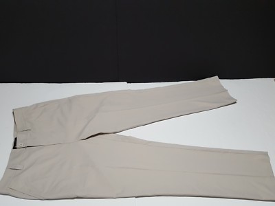 St. Andrews Of Scotland Mens 100% Polyester Beige Golf Pants Sz 36/32 ...