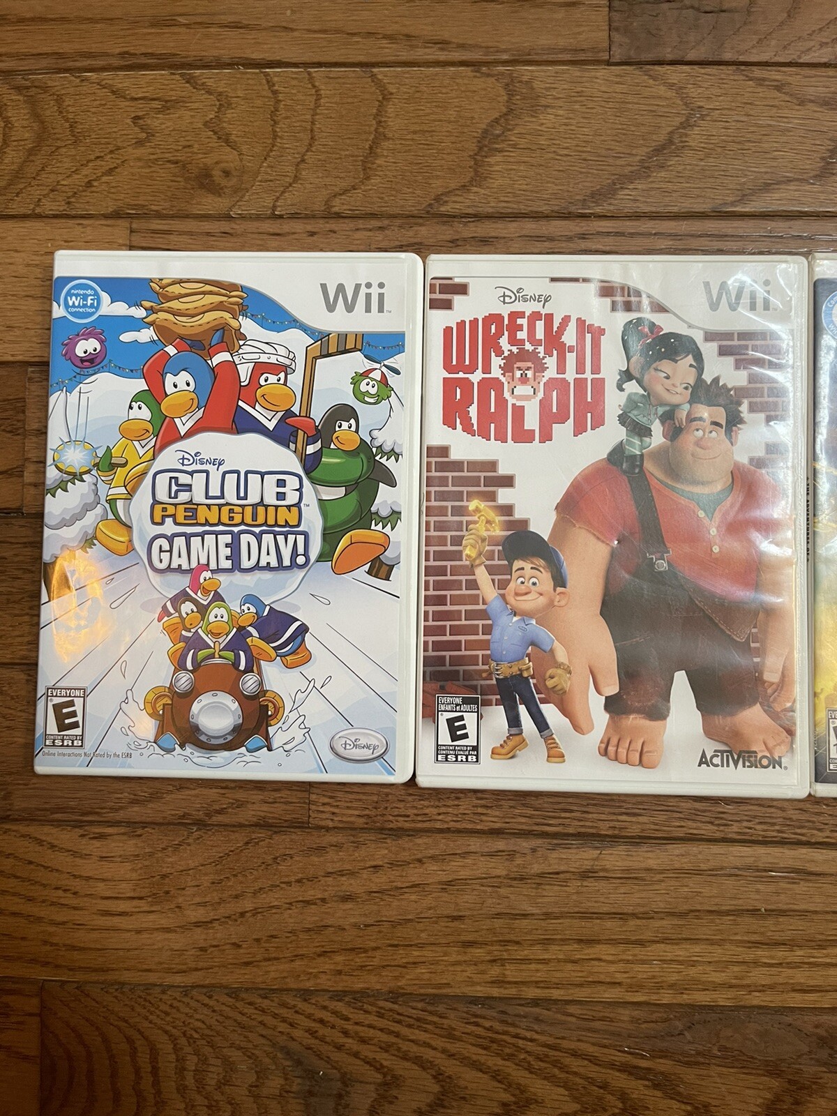 FIVE Wii Games (Wreck Ralph, Spongebob, I Spy, TinTin, Club Penguin) | eBay