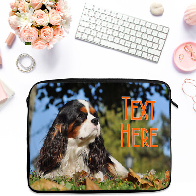 Personalised King Charles Tablet Sleeve Laptop iPad Case Zip Pouch Bag ...