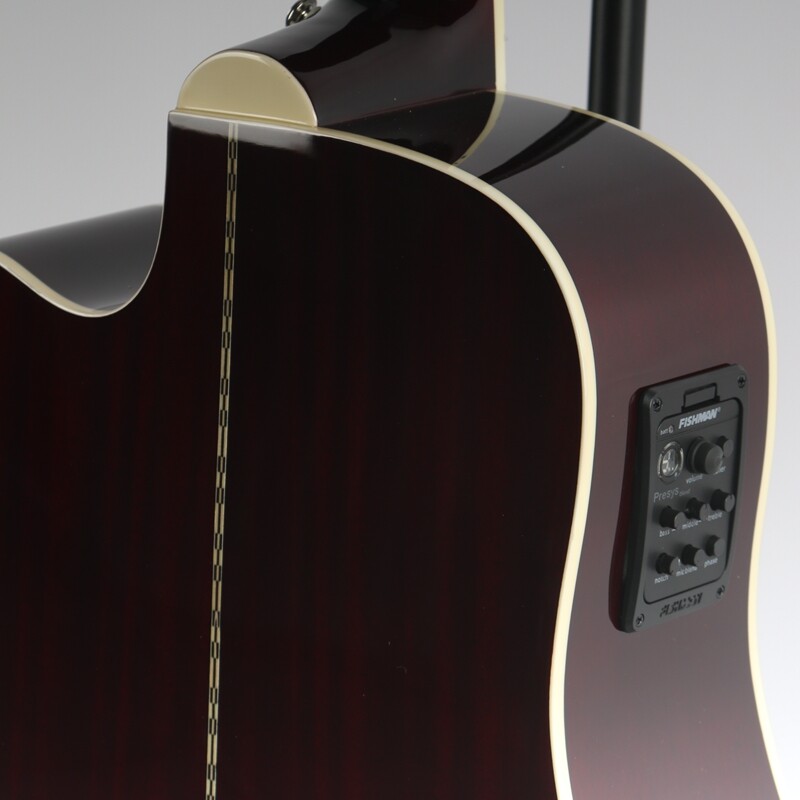 Taka 12 Strings Electric Acoustic Guitar Solid Spruce Top White ...