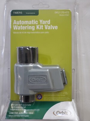 Orbit Automatic Yard Watering Kit Valve Timer NEW 170-472 Model 27987 ...
