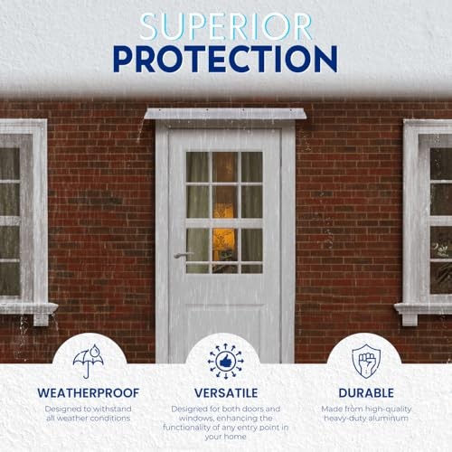 Door Rain Drip Guard - Over Door and Window Drip Cap Rain Deflector ...