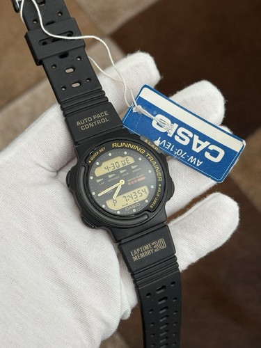Rare Vintage Casio AW-70 Running Trainer Men’s Ana-Digi Sports Watch ...
