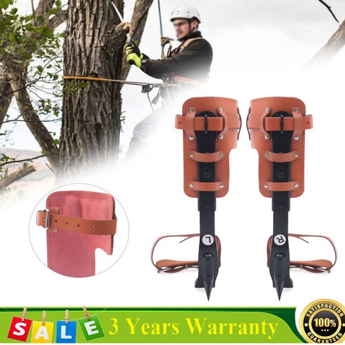 Tree Climbing Spike Kit Pole Climbing Spurs Steel Adjustable Climber ...