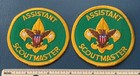 2 Vintage ASSISTANT SCOUTMASTER Boy Scout Position PATCHES BSA Leader ...