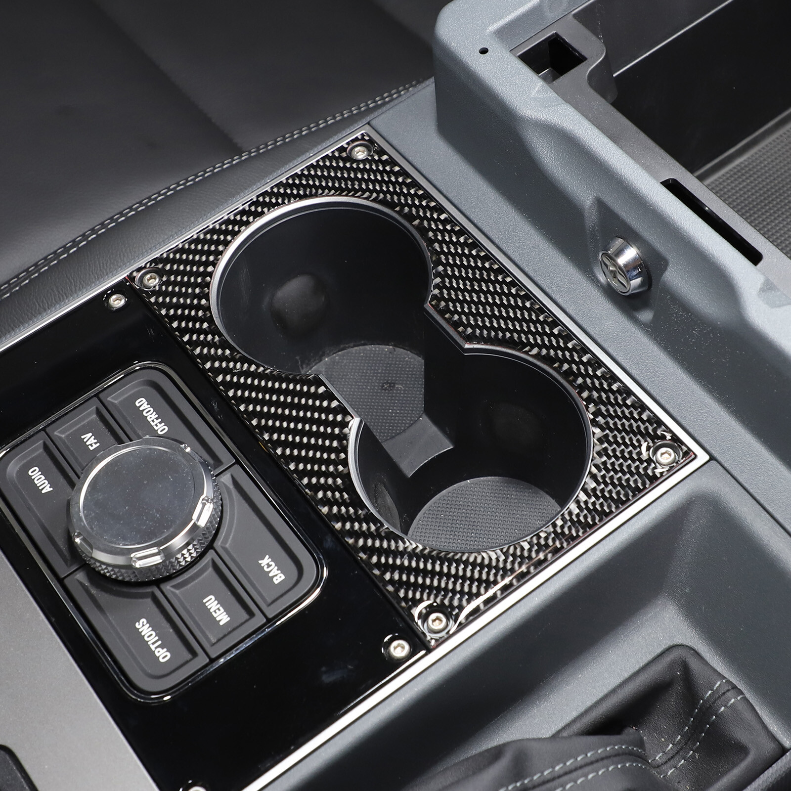 Carbon Fiber Center Cup Holder Panel Trim Sticker Für Ineos Grenadier ...