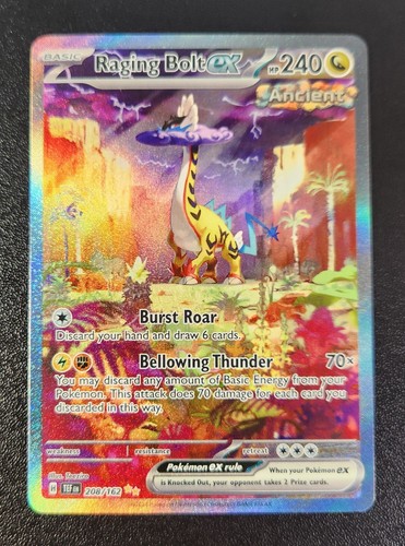 Pokemon TCG Raging Bolt ex 208/162 S&V - Temporal Forces SIR full art ...